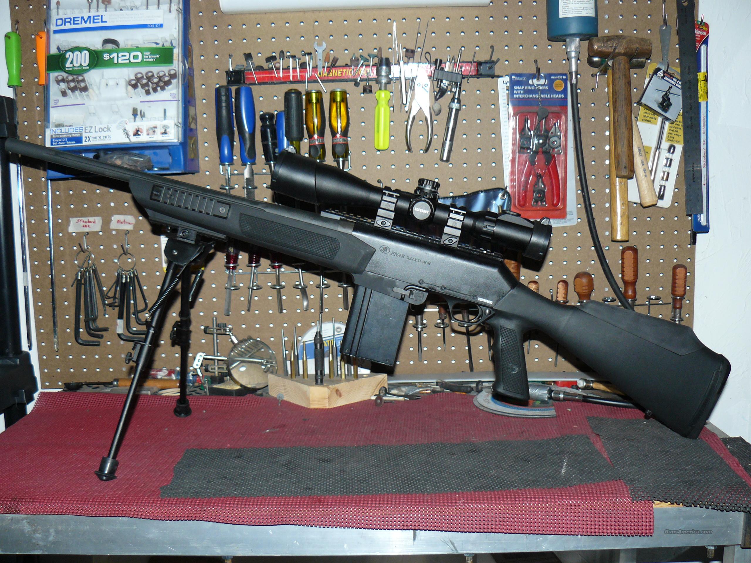 FN FNAR 7.62X51 w/SWAT SCOPE + TACTICAL BI-POD... for sale