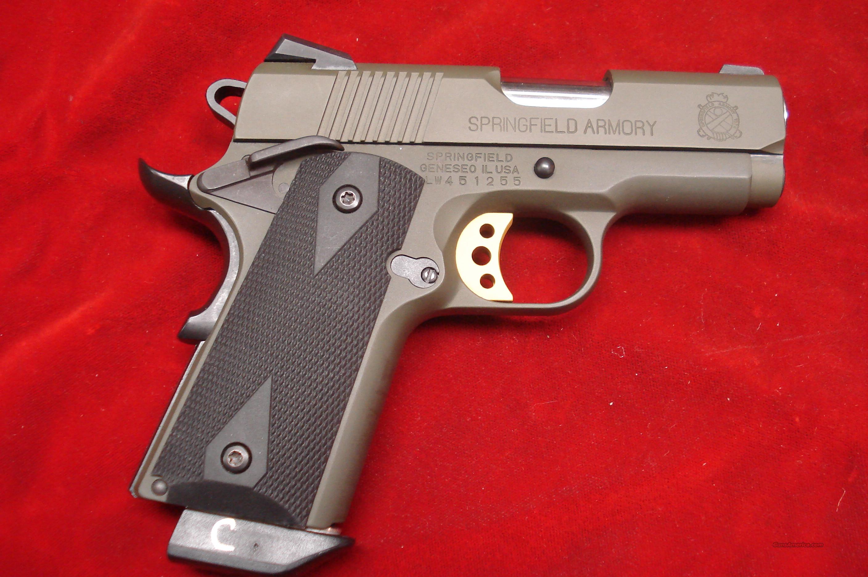 SPRINGFIELD ARMORY OD GREEN ULTRA COMPACT 45 AC... for sale