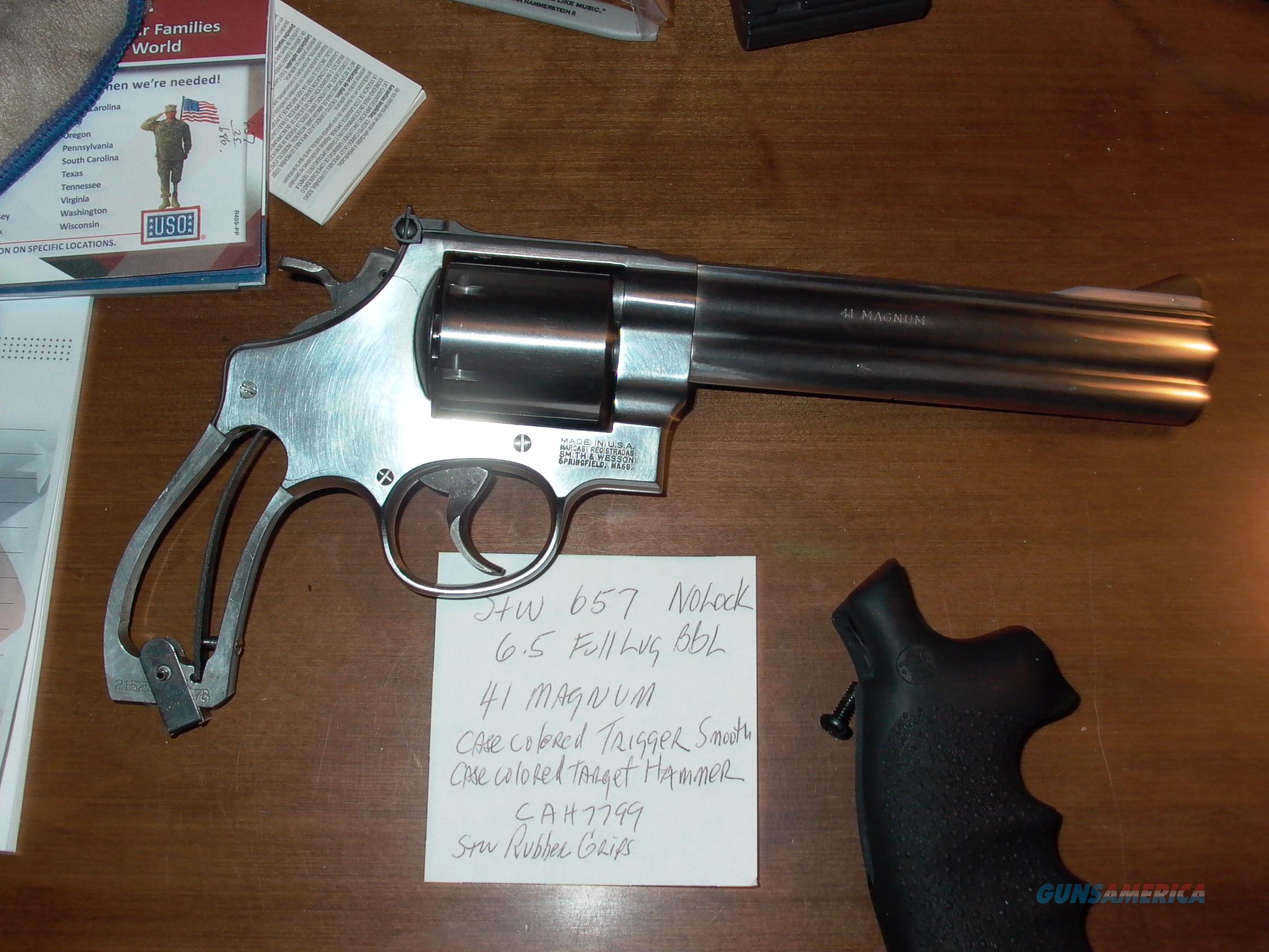 S&W 657 41 MAGNUM UNFLUTED CYLINDER 6.5 INCH ... for sale