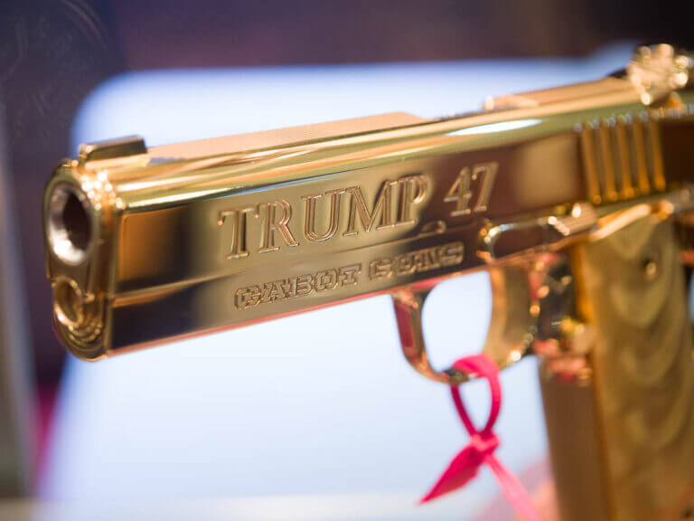 You Have to See This Gold-Plated Trump 1911!