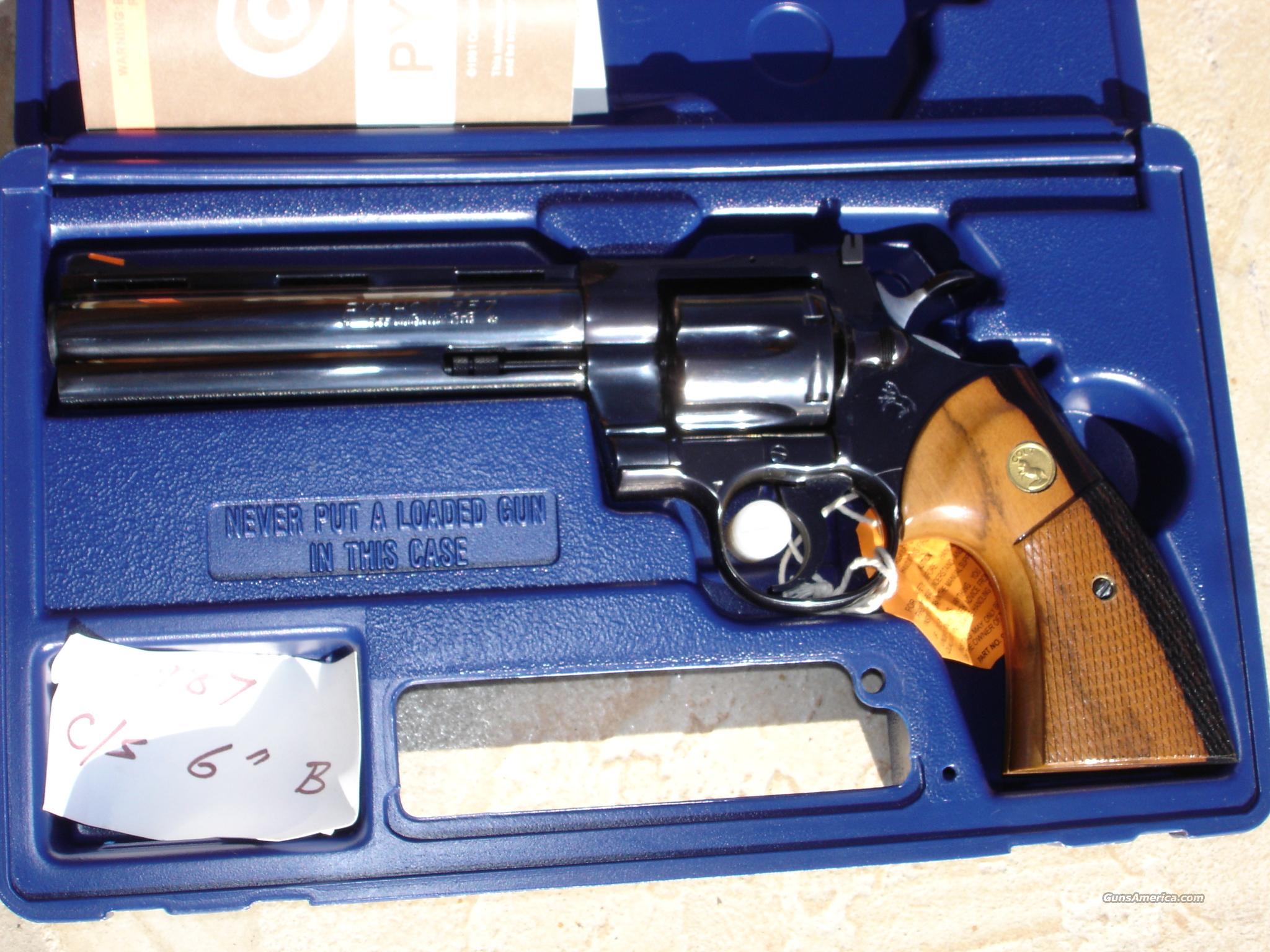 Colt Python Custom shop 6" Royal Blue -1987 for sale