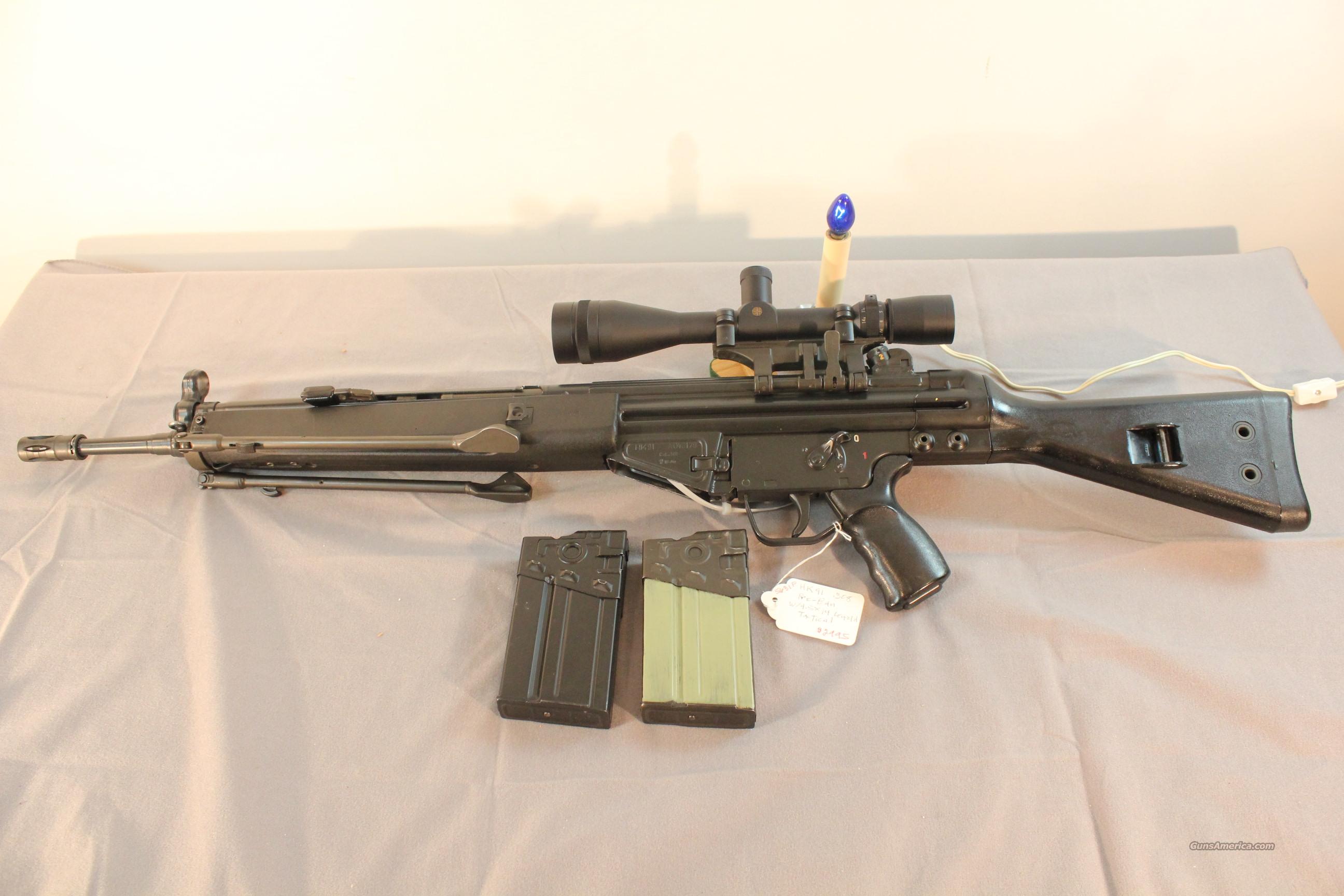 HK Model 91 w/claw mount and 4.5-14x Leupold Ta... for sale